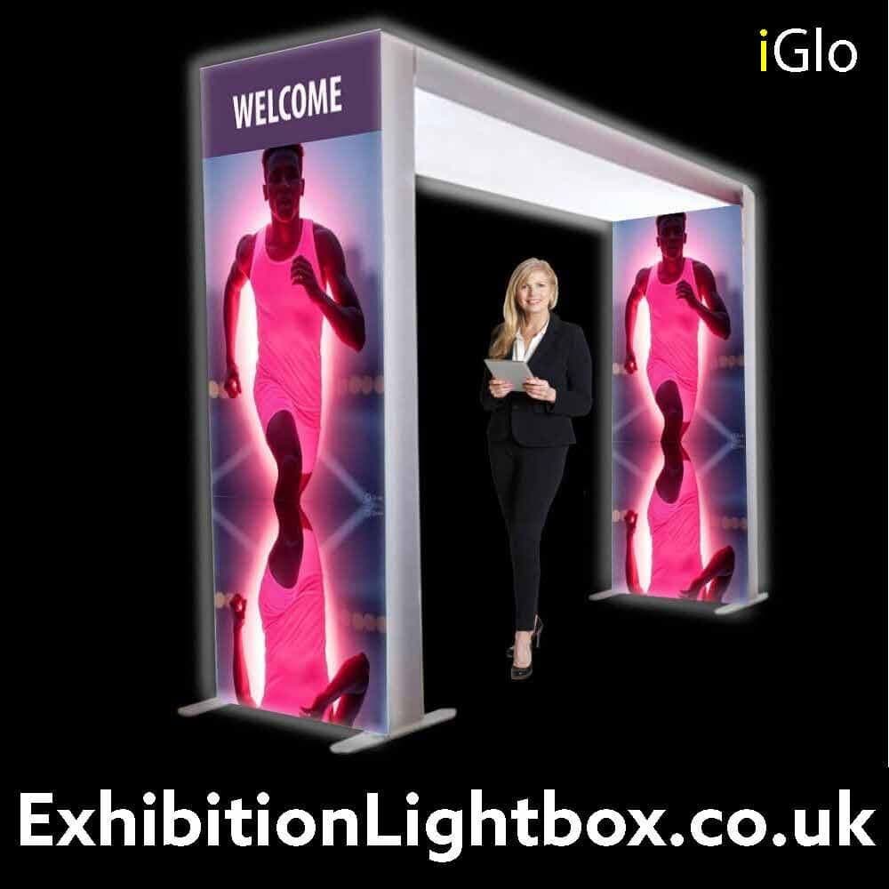 Pop Up LED Lightbox Arch with Bridge